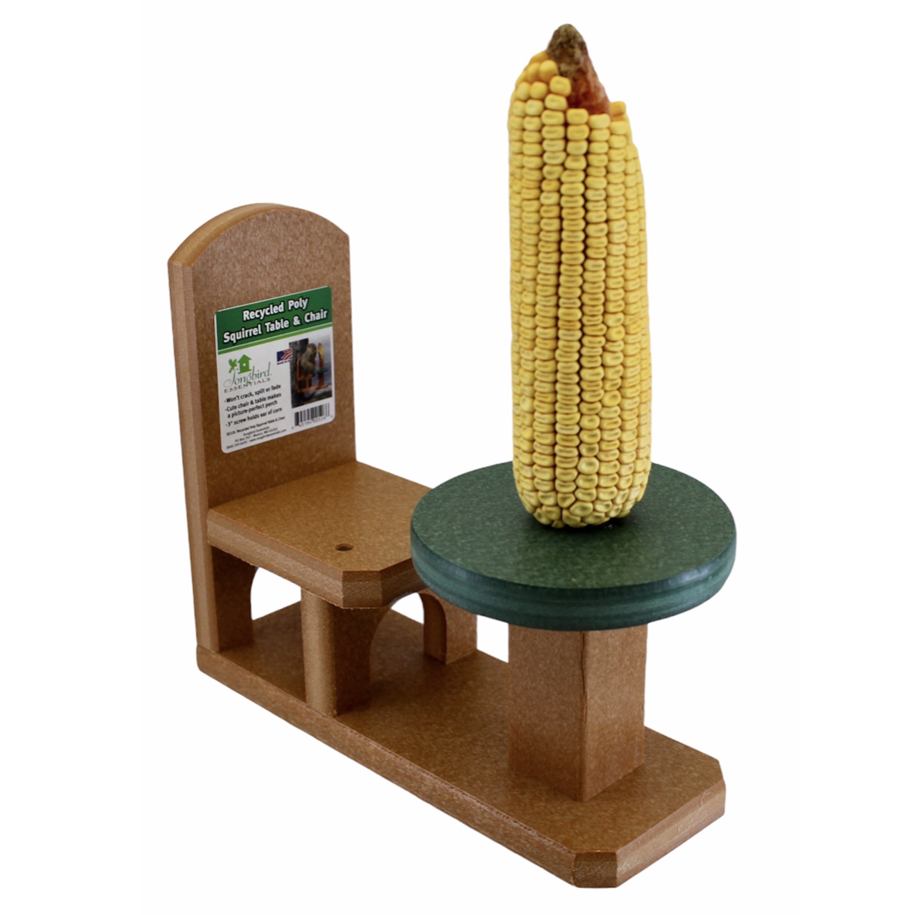 Songbird Essentials Squirrel Feeder Corn on the Cob Feeder Recycled ...