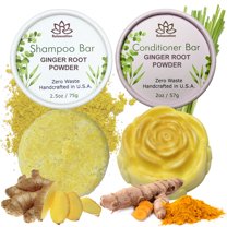 Ginger Root Shampoo Bar and Conditioner Bar for Hair Growth Handmade in USA Natural and Safe by ...