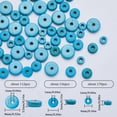 3 Strands 3 Sizes Dyed Turquoise Dyed Beads Strands Heishi Beads Flat ...