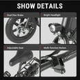 DYU 14" Folding Electric Bike for Adults Teens, 350W 36V/7.5AH, Pedal ...