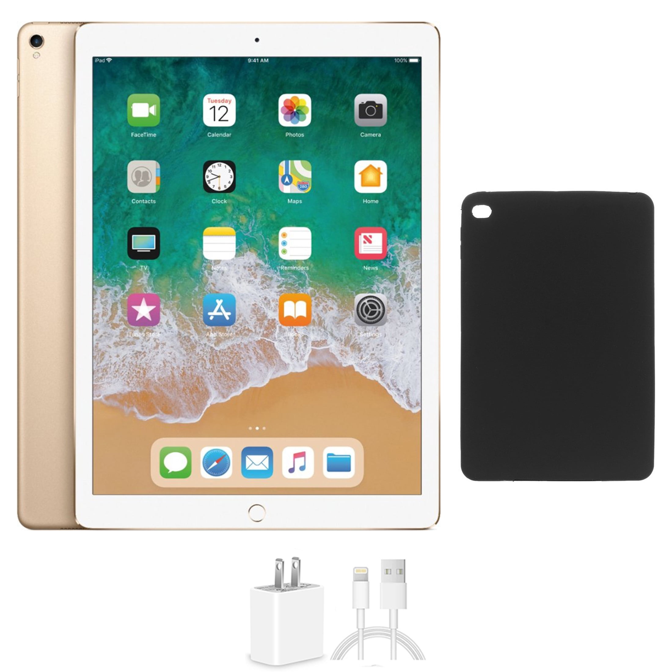 Restored Apple iPad Pro 12.9 256GB Gold Wi-Fi Bundle, Includes ...