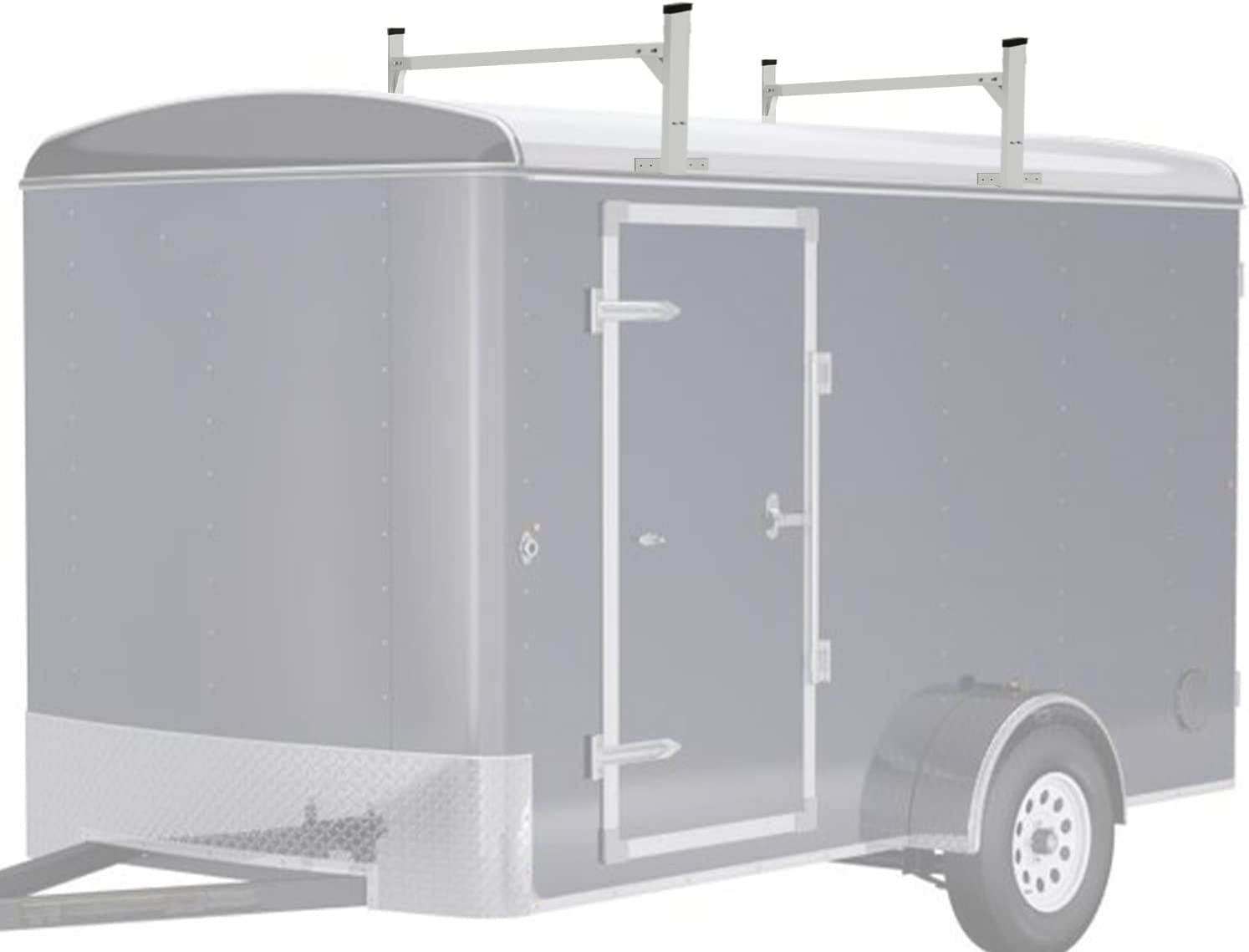 Kojem 4'-8.5' Adjustable Trailer Ladder Roof Rack for Enclosed and Open ...