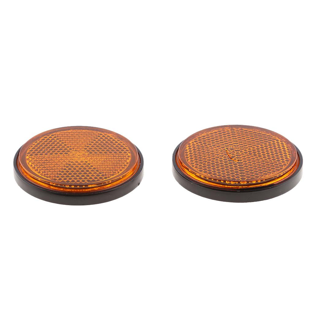 Orange Reflectors Universal For Motorcycles ATV Bikes Dirt Bike ...