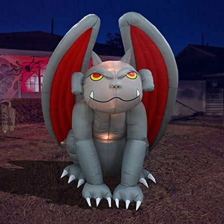 BZB Goods 8 Foot Huge Halloween Inflatable Gargoyle Monster Lights ...