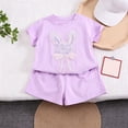 Amidoa Girls 2 Piece Outfits Summer Clothes Graphic T Shirt Short ...