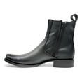 The Western Shops Men's Genuine Leather Ankle High Western Boot Side ...
