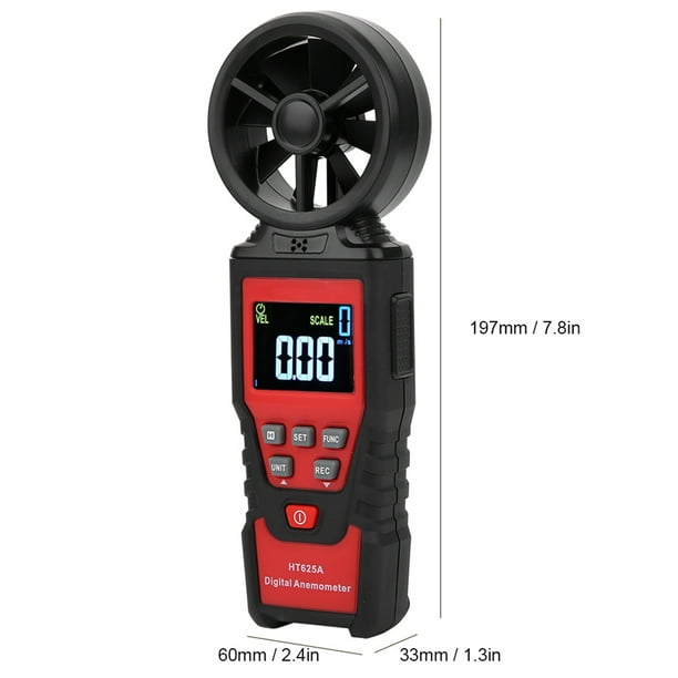 HT625B Anemometer Handheld Portable Wind Speed Meter Thermomoter Wind ...