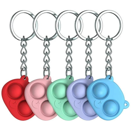Bubble Fidget Toy Keychain Sensory Fidget Toy Cute Bear Stress Relief ...