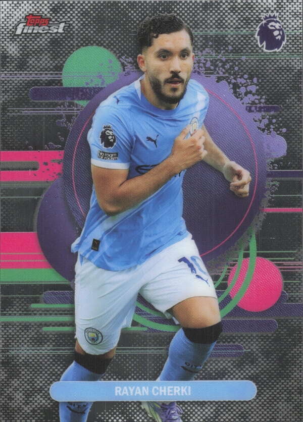 2025-26 TOPPS FINEST PREMIER LEAGUE #161 RAYAN CHERKI UNCOMMON ...
