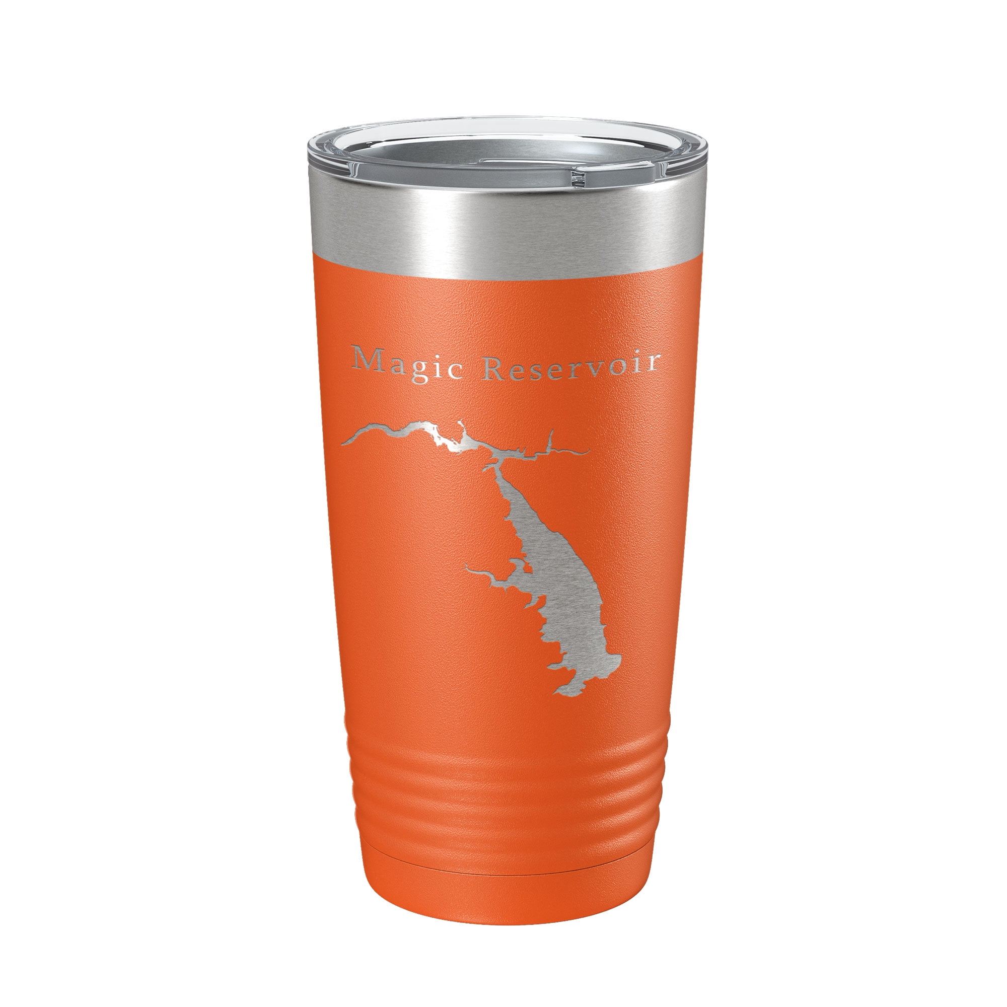 Magic Reservoir Tumbler Lake Map Travel Mug Insulated Laser Engraved ...