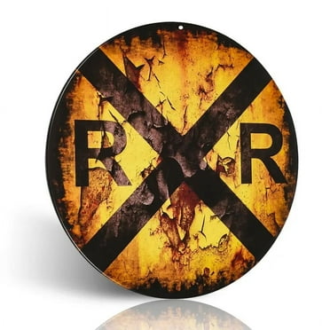 To Trains Arrow Vintage Style Train Sign Model Railroad/Hobby Room Wall ...