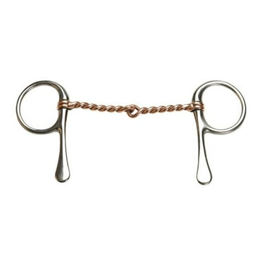 Coronet 245433 6.5 in. Malleable Iron Loose Ring Double Twisted Wire Snaffle Bit - Walmart.com