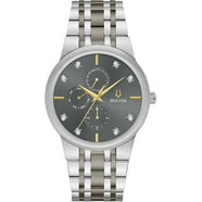 Bulova Men's Dress Classic Multi-Function Watch with Diamonds 96D143 ...