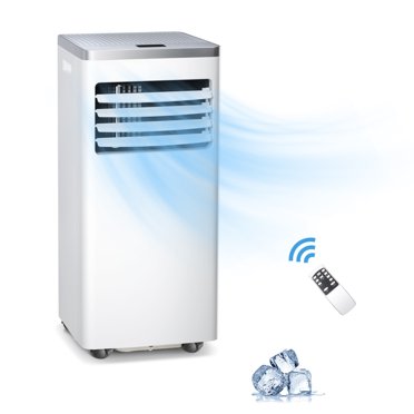LHRIVER Quiet Portable Air Conditioner, 8000 BTU, Dehumidifier, 2 Fan ...
