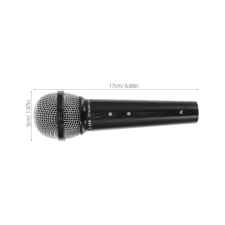 Kids 2PCS SIMULATED MICROPHONE Prop Fake Microphone Pretend Model ...
