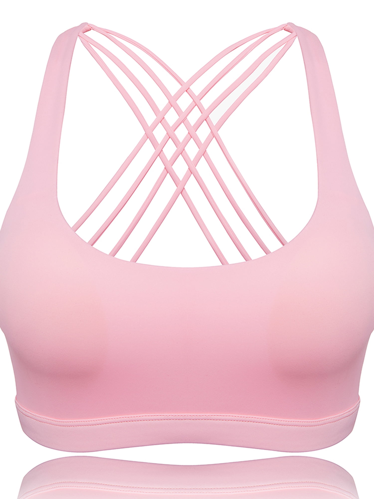 Tinglu Women Wrapped Chest Back Cross Strapless Tube Top Underwear Bras ...