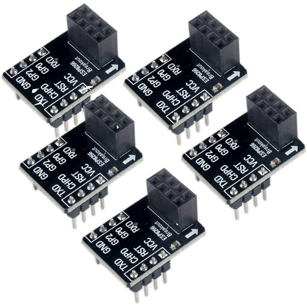 ESP8266 ESP-01 Breakout Board ESP-01S Breadboard Adapter PCB Board for Serial WiFi Transceiver ...