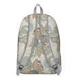 Exotic Paisley Floral School Backpack, Bohemian Artistic Ethnic Canvas ...