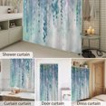 Bathroom Shower Curtain Spring Green Flowers Abstract Leaves Waterproof ...