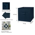 Mainstays Collapsible Cube Fabric Storage Bins (10.5" x 10.5"), 6 Pack ...