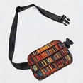 Bookshelf Library Patterns Art Square Fanny Pack Fashion Belt Bag with ...
