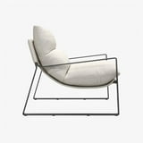 DHP Gatsby Upholstered Sling Accent Chair, Ivory Linen - Walmart.com