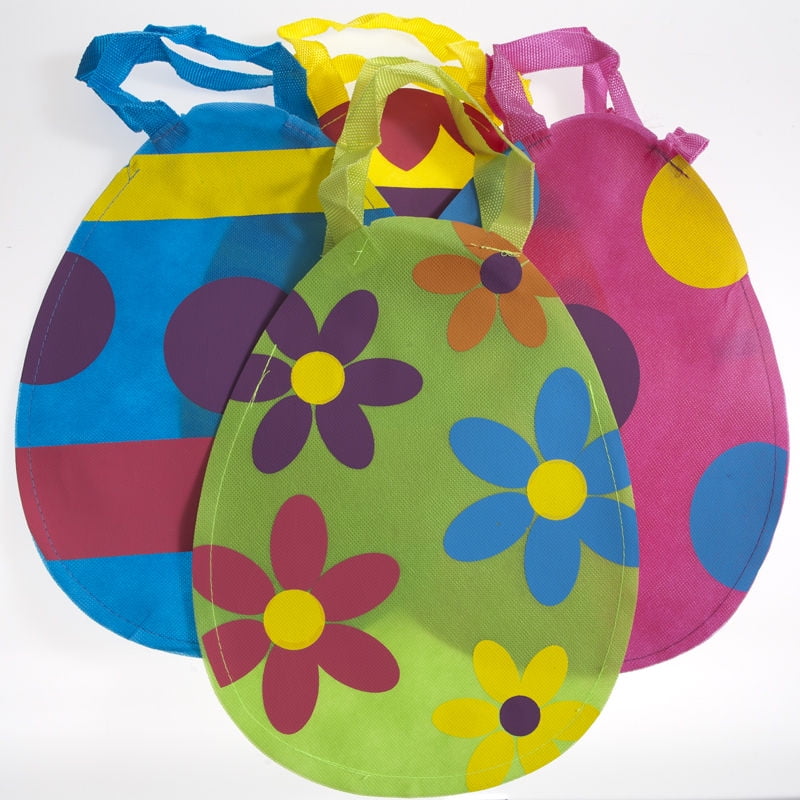 Egg-Cellent Easter Egg Totes - Favor Bagss - 12 Pieces - Walmart.com