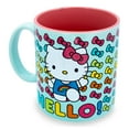 Sanrio Hello Kitty Hello Rainbows Ceramic Mug | Holds 20 Ounces ...