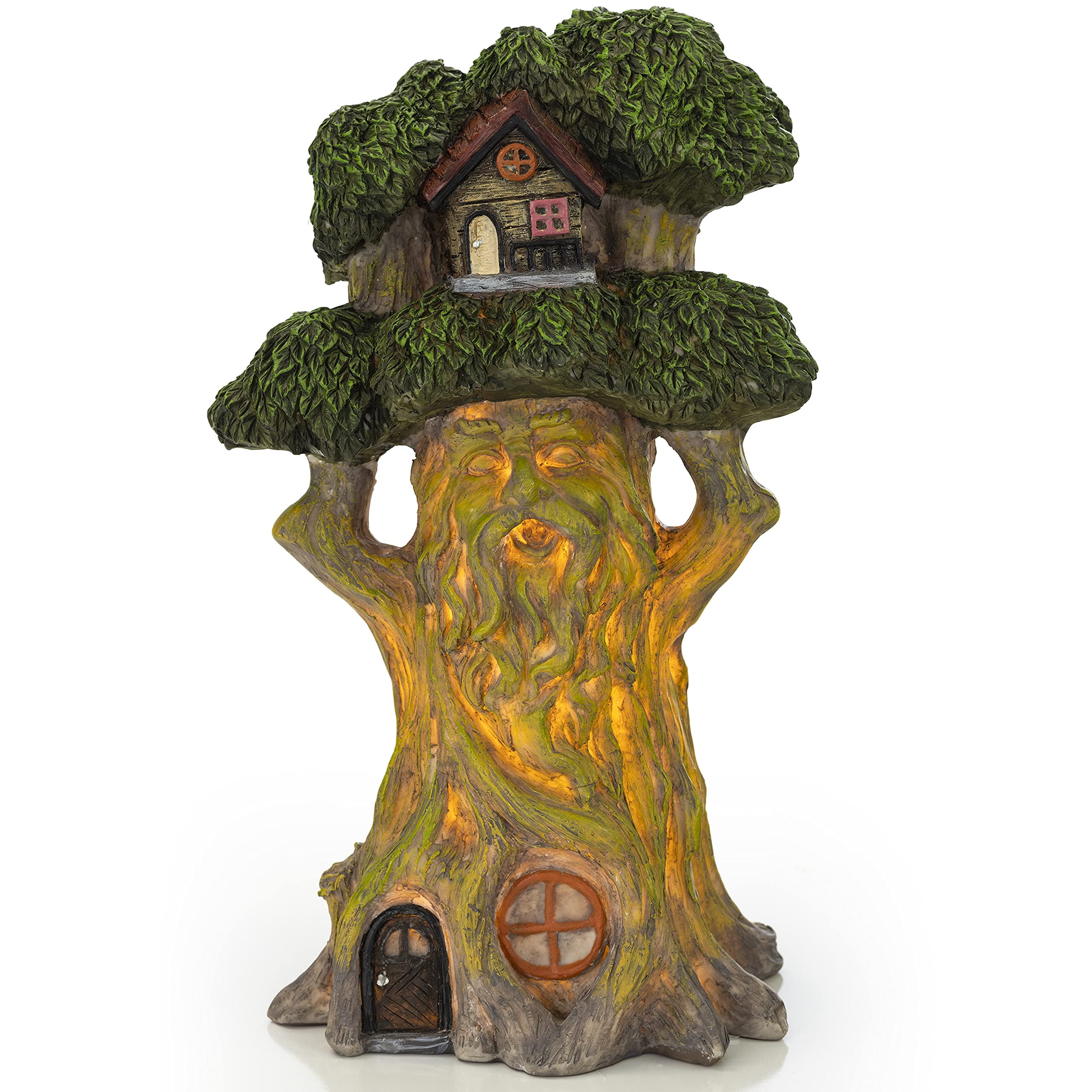 VP Home Enchanted Mystical Treehouse Solar Powered LED Outdoor Decor ...