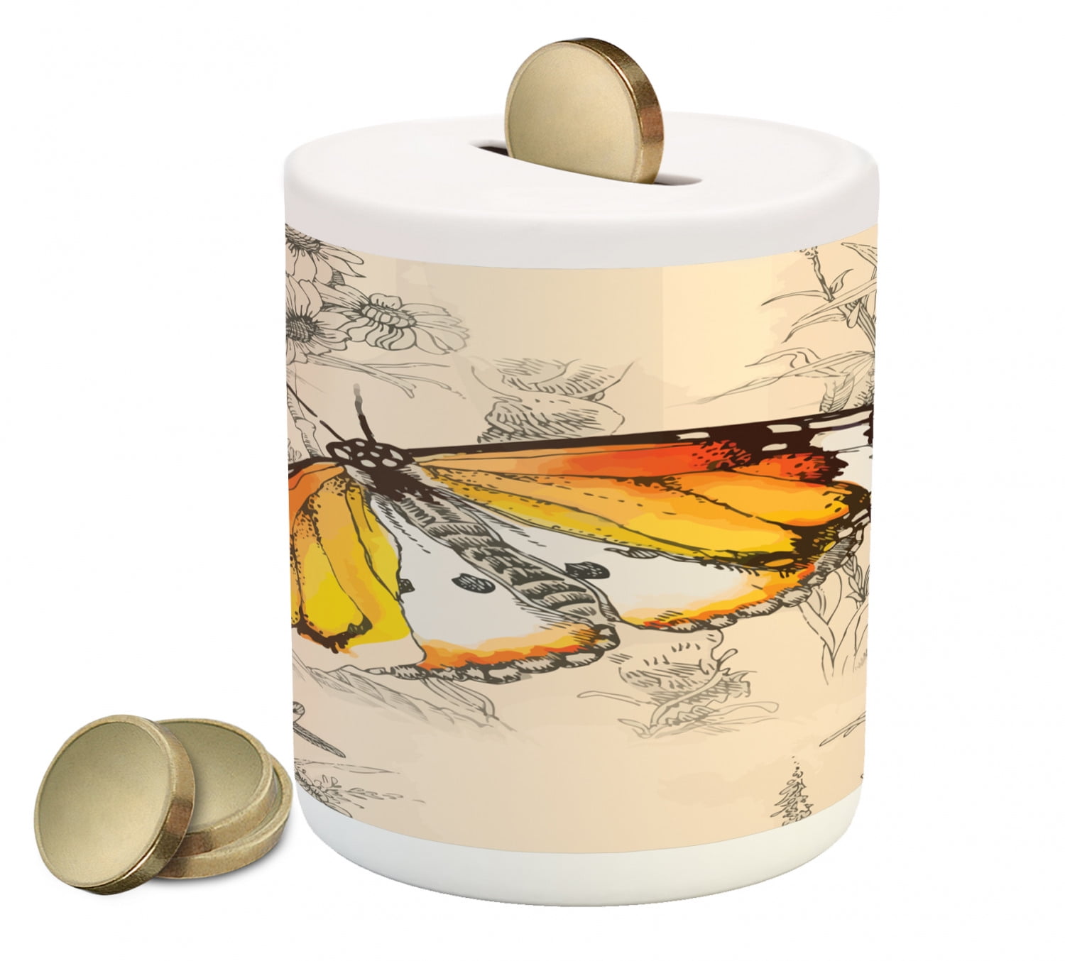 Butterfly Piggy Bank, Sign of Supreme Grace and Meditative Journey Real ...