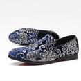Blue Men’S British Style Flat Loafers Summer Suede Comfortable Casual ...