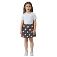3d Red Blue Plaids Stars Girls' Skirts A-Line Skirts with Under Dress ...