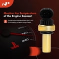 A-Premium Engine Coolant Temperature Sensor [2 Pins] Compatible with ...