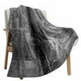 Fleece Blanket Abstract Black Vintage Texture Blankets, Soft Cozy Warm ...
