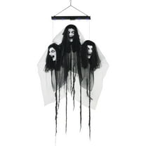 Haunted Hill Farm Animatronic Demon Woman on Swing with Lights and ...
