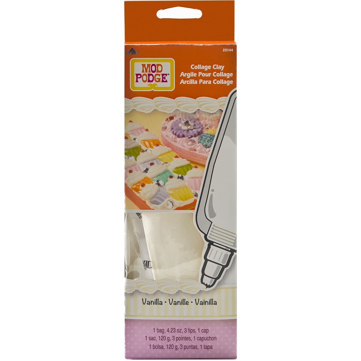 Mod Podge Collage Clay 4.23oz-Vanilla White - Walmart.com