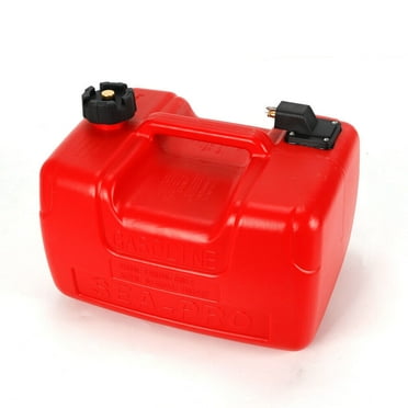3 Gal 12L Portable Boat Fuel Tank With Hose Connector For Marine ...
