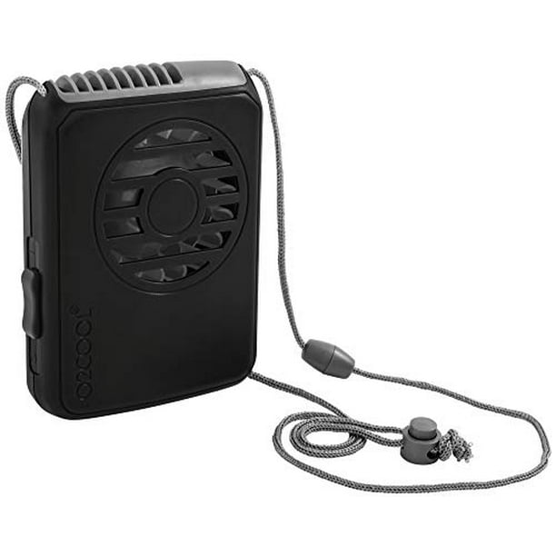 O2COOL Battery Powered Deluxe Necklace Fan For Personal Cooling With ...