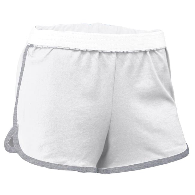 soffe women's juniors cheer short with trim, white, large - Walmart.com
