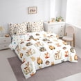 Manfei Kawaii Fox 7 Pieces Full Size Bedding Sets,Woodland Animals Full ...