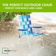 Mainstays Blue Multi High Back Steel Frame Folding Web Chair - Walmart.com