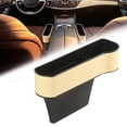 Beige Passenger Side Car Storage Box, PU Leather Seat Gap Filler ...