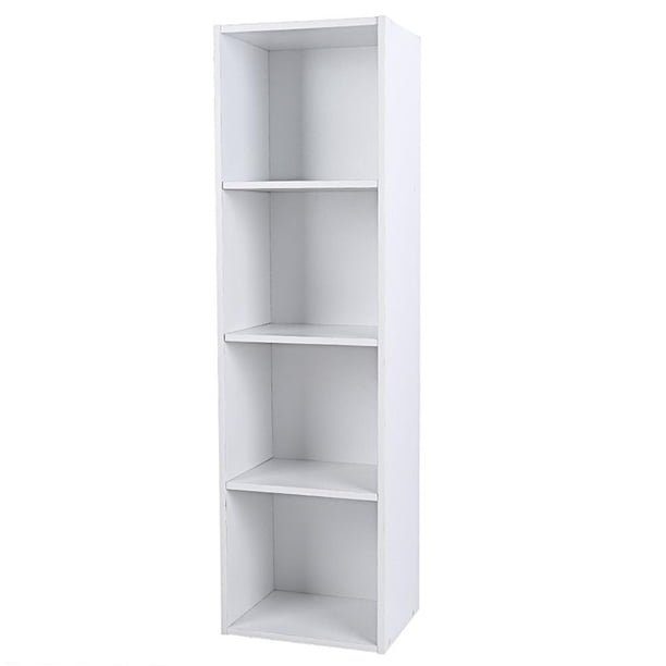 white storage shelving
