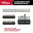 Hyper Tough Impact Rated 44-Piece Screwdriver Bit Set in Click Fit Case ...
