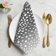 Cloth Napkins Set of 8 Gray Dots Texture Cocktail Napkins Modern Ombre ...