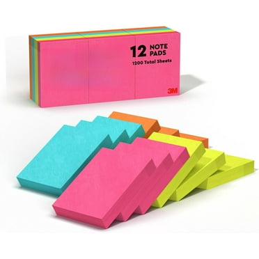Post-it Notes Cape Town Collection, 1.5 x 2 inches, 8 Pads/Pack, Write ...