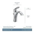 Eva High Arc Bathroom Faucet, Single Lever Handle, With Pop Up, Chrome ...