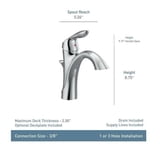 Eva High Arc Bathroom Faucet, Single Lever Handle, With Pop Up, Chrome ...