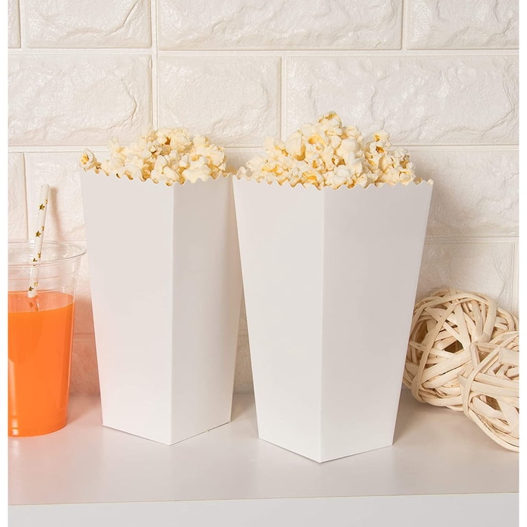 All White Popcorn Buckets