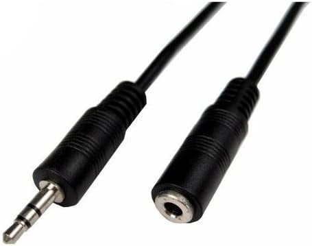 Cables Unlimited AUD-1000-12 3.5mm Male to Female Stereo Cable (Black ...